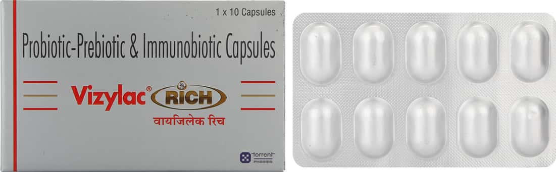 Buy VIZYLAC RICH STRIP OF 10 CAPSULES Online & Get Upto 60% OFF at ...