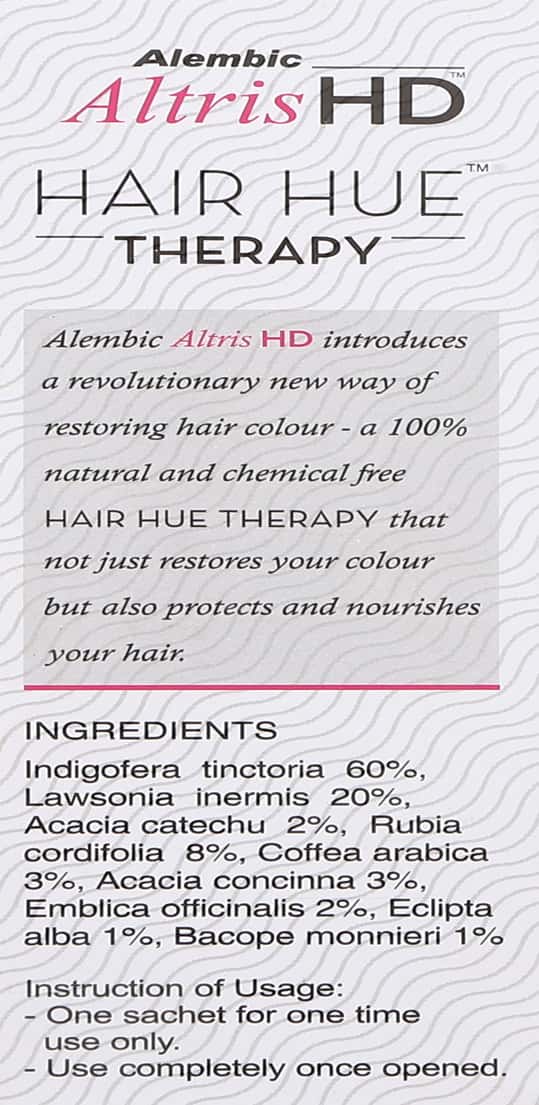 Buy ALTRIS HD HAIR HUE THERAPY SOFT BLACK HAIR COLOUR 3 X 50 GM Online ...