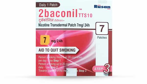 Buy 2BACONIL - 7MG NICOTINE PATCH WRAP OF 7 'S | HELPS QUIT SMOKING ...