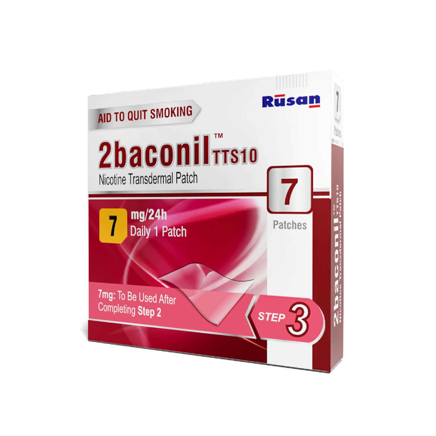 Buy 2BACONIL - 7MG NICOTINE PATCH WRAP OF 7 'S | HELPS QUIT SMOKING ...