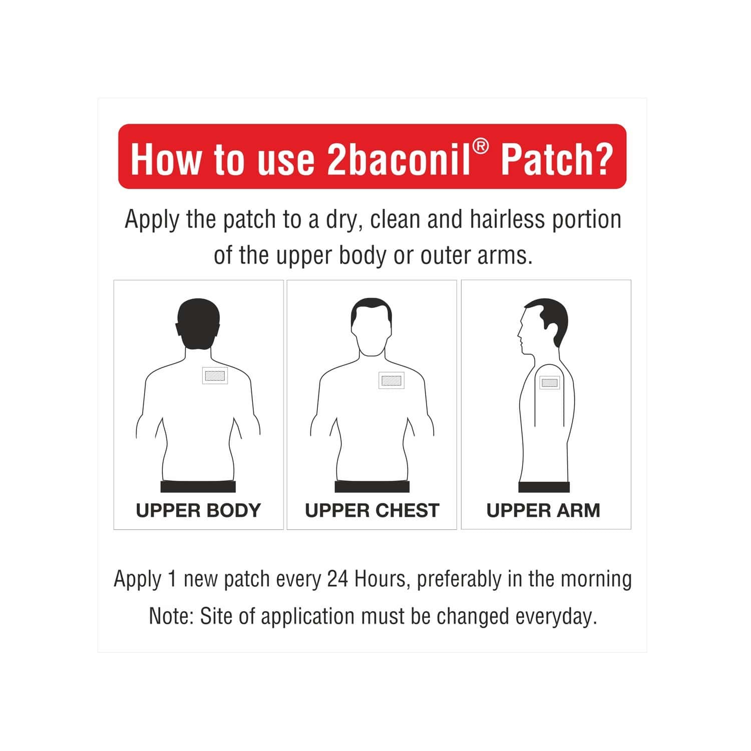 Buy 2BACONIL - 14MG STEP 2 NICOTINE PATCH WRAP OF 7 'S Online & Get ...