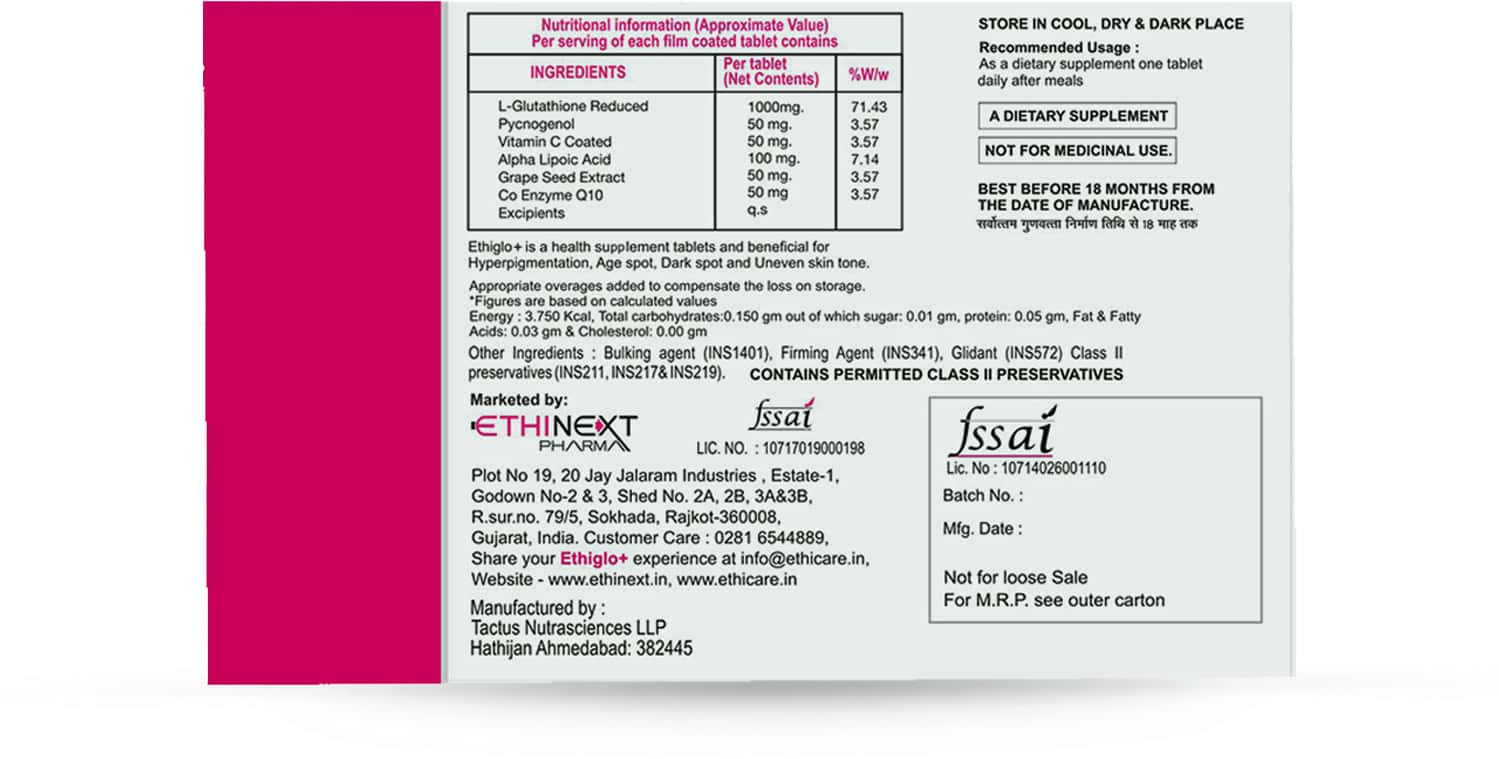 Buy ETHIGLO TABLET-10 TABS Online & Get Upto 60% OFF at PharmEasy