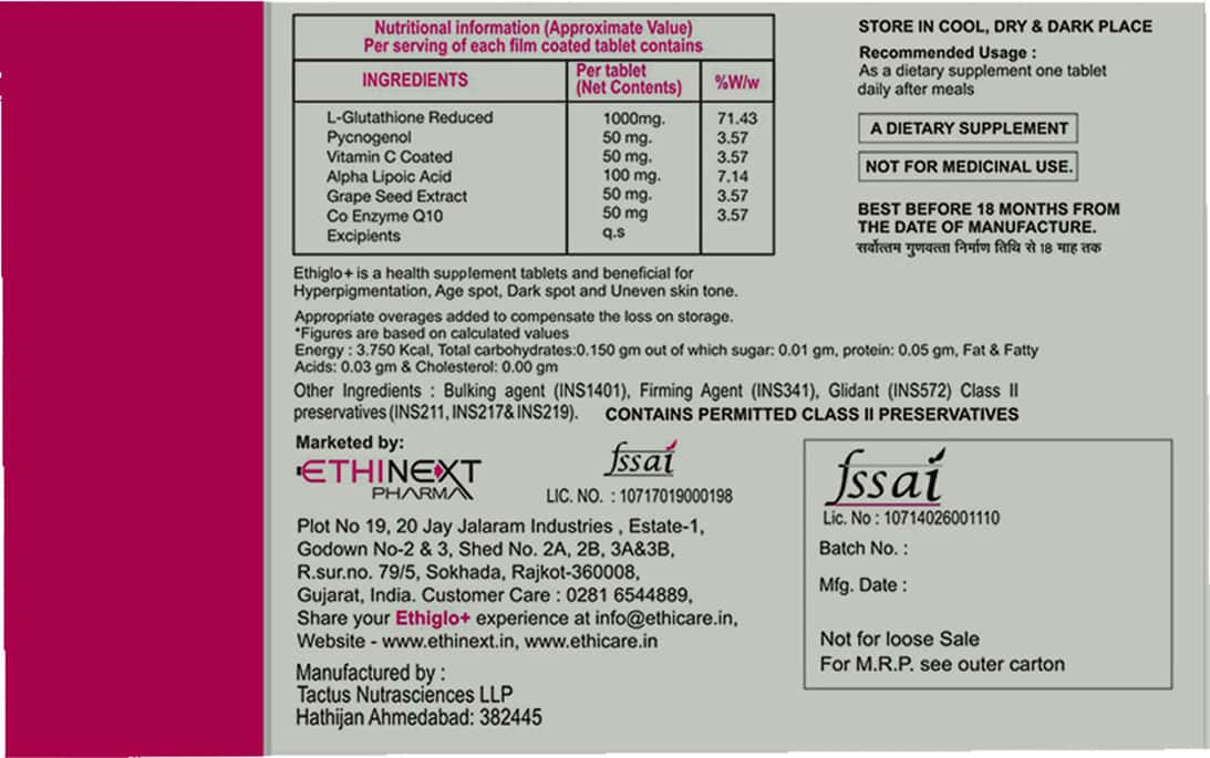 Buy ETHIGLO STRIP OF 10 TABLETS Online & Get Upto 60% OFF at PharmEasy