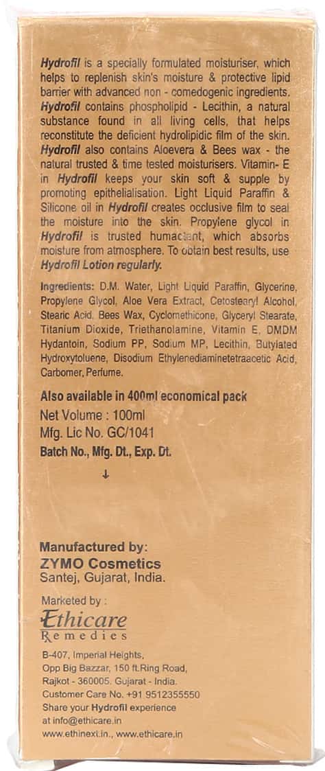 Buy HYDROFIL LOTION 100ML Online & Get Upto 60% OFF at PharmEasy