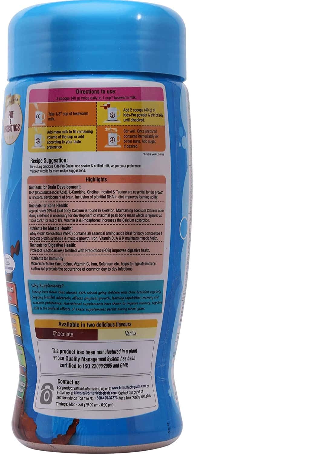 Buy KIDS PRO CHOCOLATE FLAVOUR POWDER 500 GM Online & Get Upto 60% OFF ...