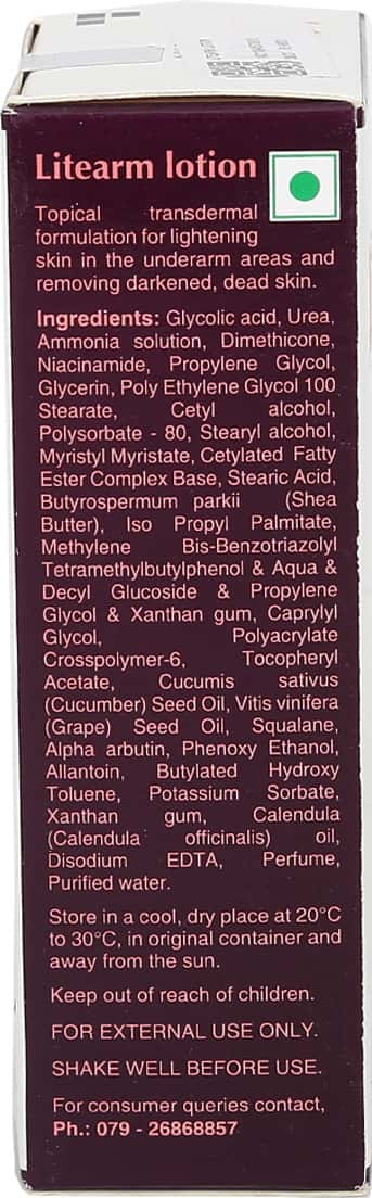 Buy LITEARM LOTION Online & Get Upto 60% OFF at PharmEasy