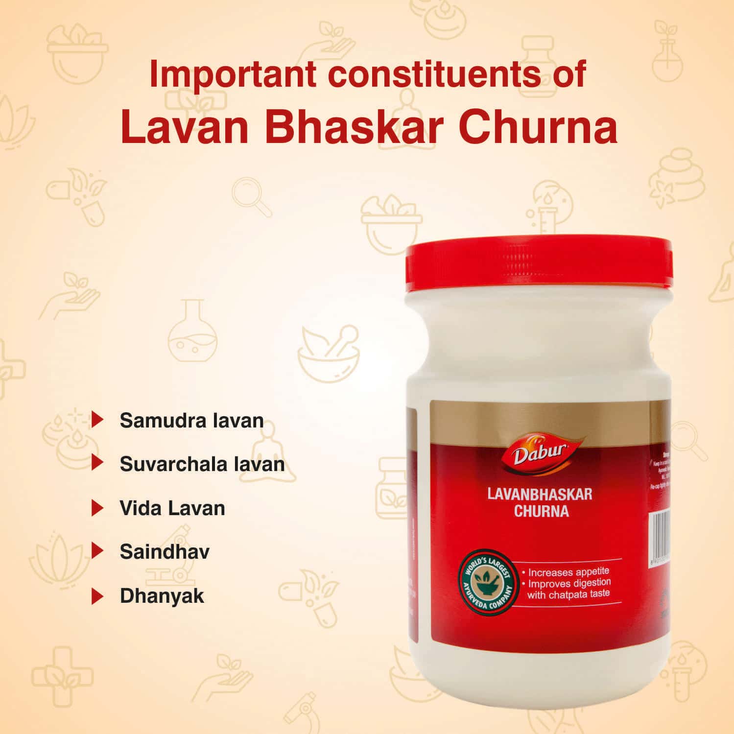 Buy DABUR LAVAN BHASKAR CHURNA 60GM Online & Get Upto 60% OFF at PharmEasy