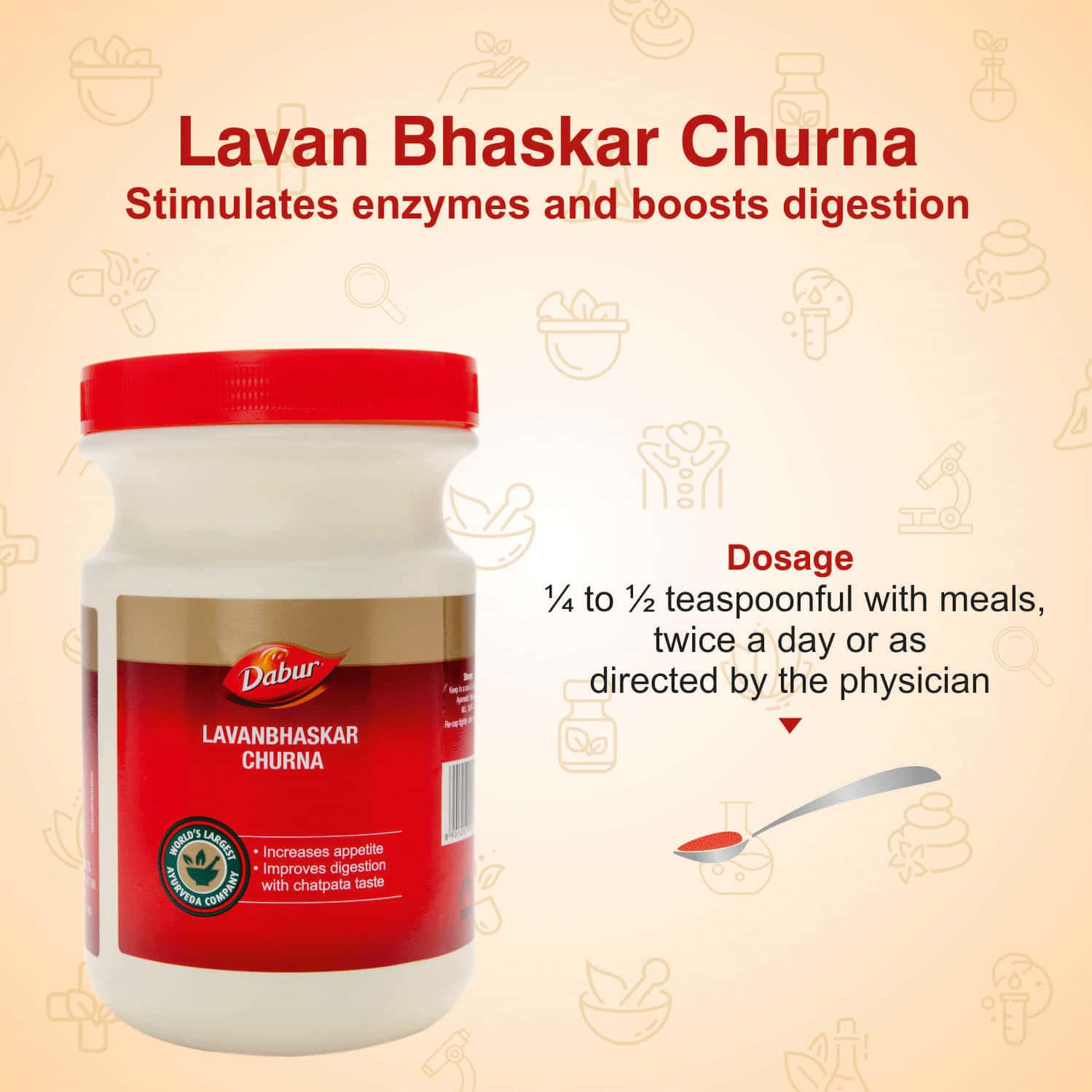 Buy DABUR LAVAN BHASKAR CHURNA 60GM Online & Get Upto 60% OFF at PharmEasy
