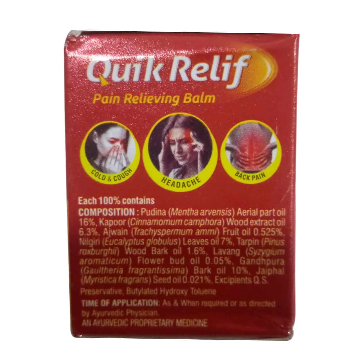 Buy QUICK RELIEF BALM Online & Get Upto 60% OFF at PharmEasy