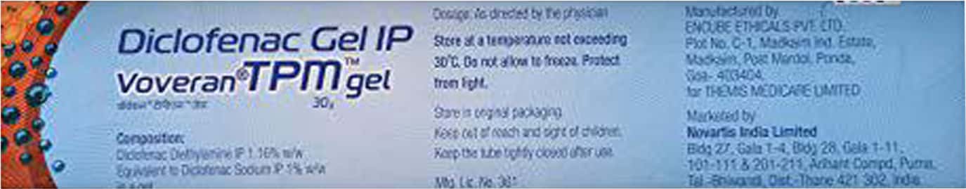 Buy VOVERAN TPM TUBE OF 30GM GEL Online & Get Upto 60% OFF at PharmEasy