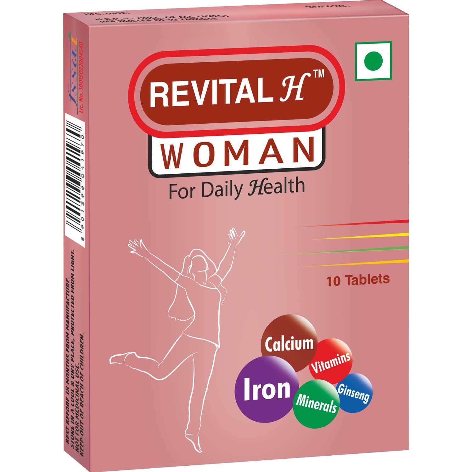 Buy REVITAL H WOMAN HEALTH SUPPLEMENT TABLETS STRIP OF 10 Online & Get ...