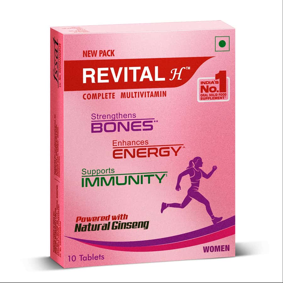 Buy REVITAL H WOMAN MULTIVITAMIN WITH CALCIUM ZINC GINSENG FOR IMMUNITY STRONG BONES & ENERGY 30 ...