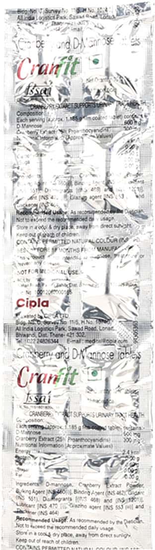 Buy CRANFIT STRIP OF 10 TABLETS Online & Get Upto 60% OFF at PharmEasy