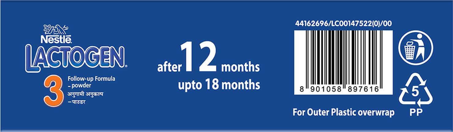 Buy NESTLE LACTOGEN STAGE 3 FOLLOW-UP INFANT FORMULA (AFTER 12 MONTHS ...