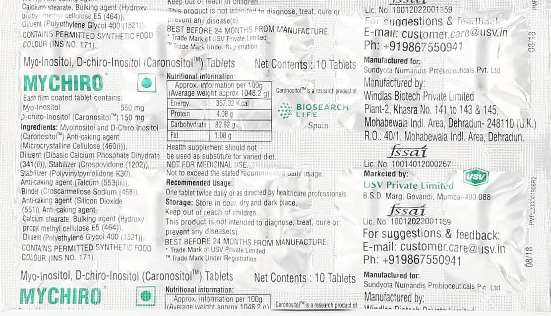 Buy MYCHIRO STRIP OF 10 TABLETS Online & Get Upto 60% OFF at PharmEasy