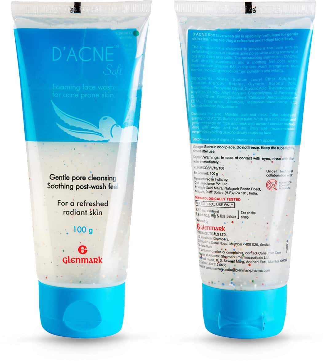 Buy D ACNE SOFT FOAMING FACE WASH TUBE OF 100 G Online & Get Upto 60% ...
