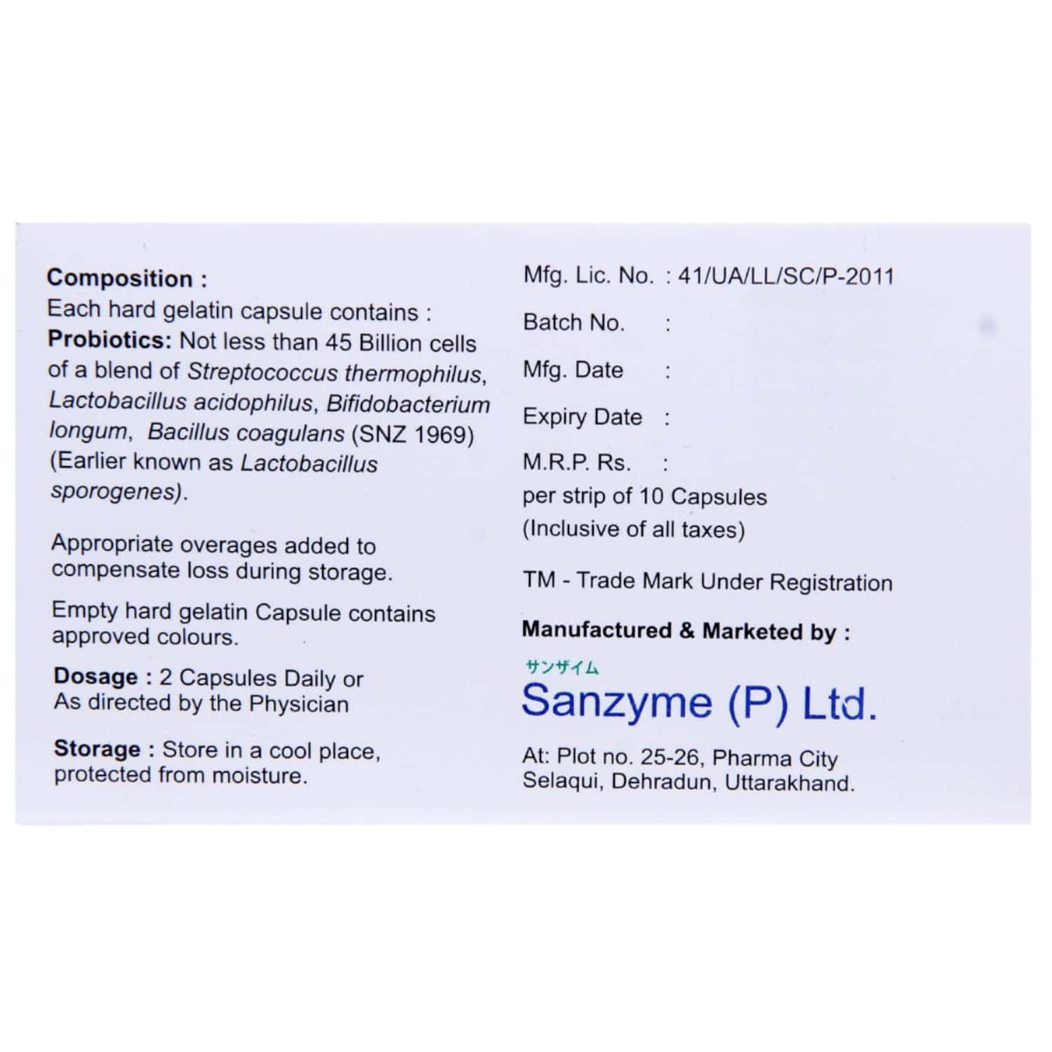 Buy LOBUN FORTE STRIP OF 10 CAPSULES Online & Get Upto 60% OFF at PharmEasy