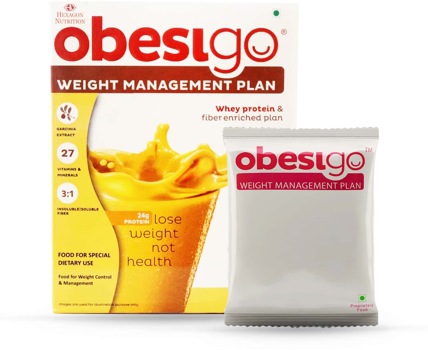 Buy OBESIGO MANGO FAT BURNER POWDER (PACK OF 7) BOX OF 58 G Online ...