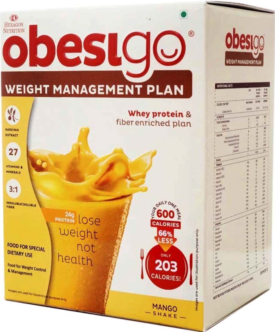 Buy OBESIGO MANGO FAT BURNER POWDER (PACK OF 7) BOX OF 58 G Online ...