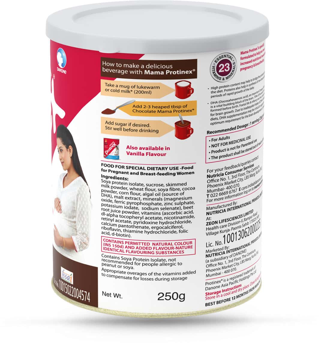 Buy PROTINEX MAMA CHOCOLATE NUTRITION DRINK TIN OF 250 G Online & Get ...