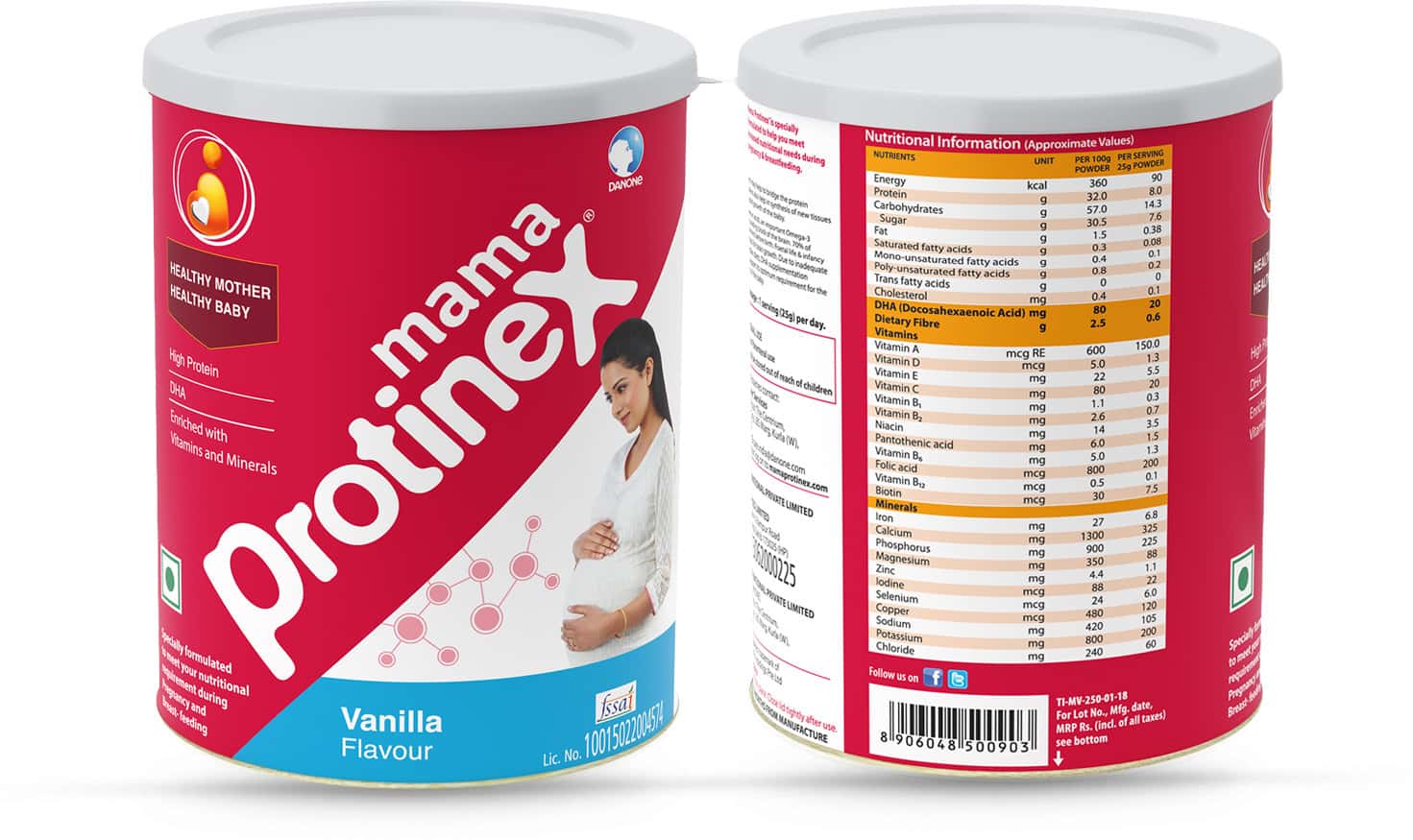 Buy PROTINEX MAMA VANILLA NUTRITION DRINK TIN OF 250 G Online & Get ...