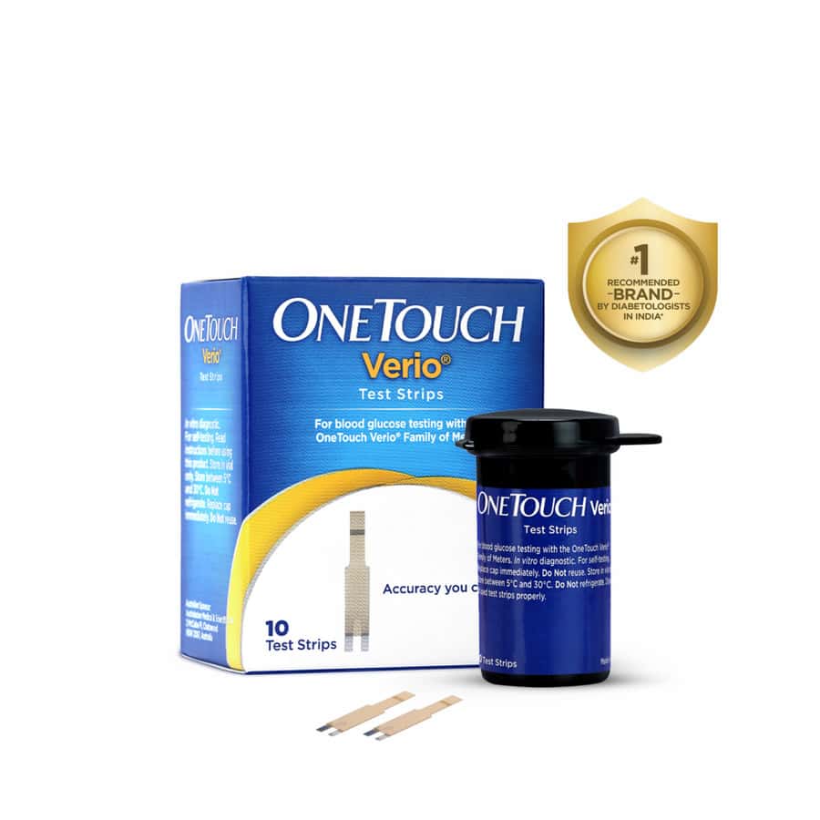 Buy ONETOUCH VERIO GLUCOMETER TEST STRIP 100S PACK Online & Get Upto 60 ...