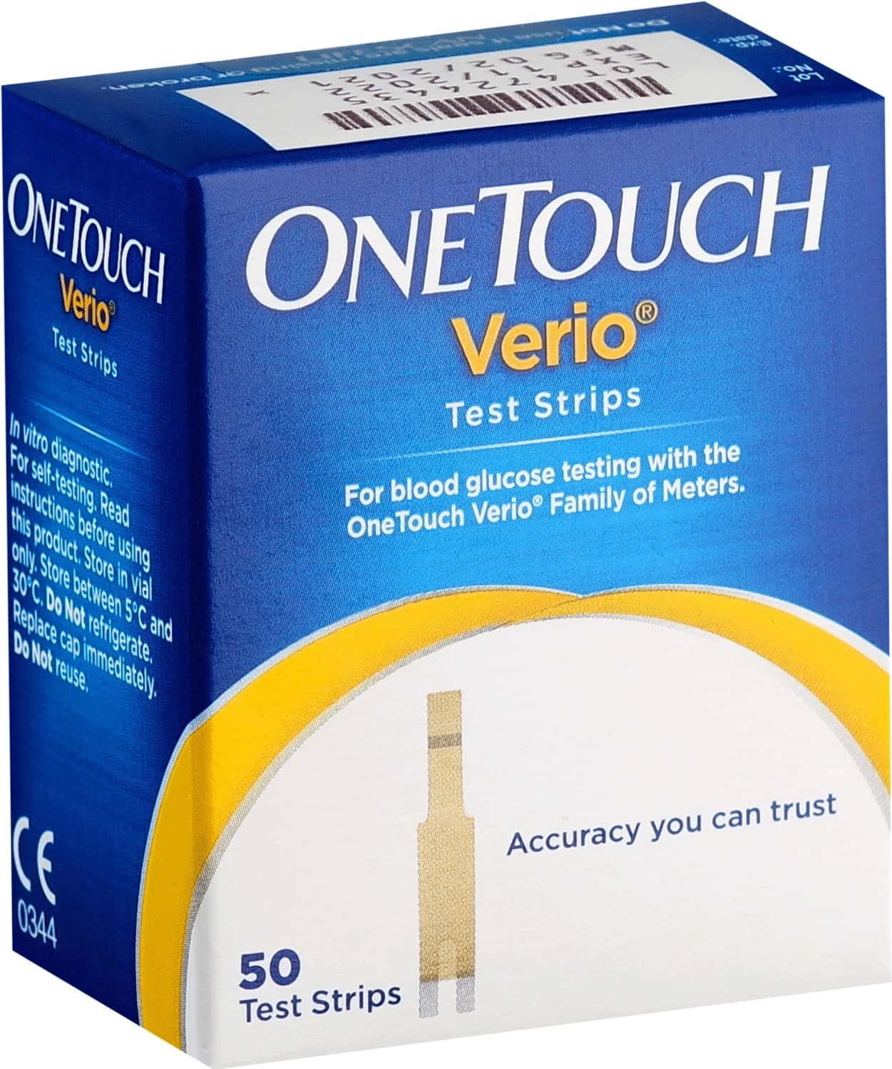 Buy ONETOUCH VERIO GLUCOMETER TEST STRIP 50S PACK Online & Get Upto 60% ...