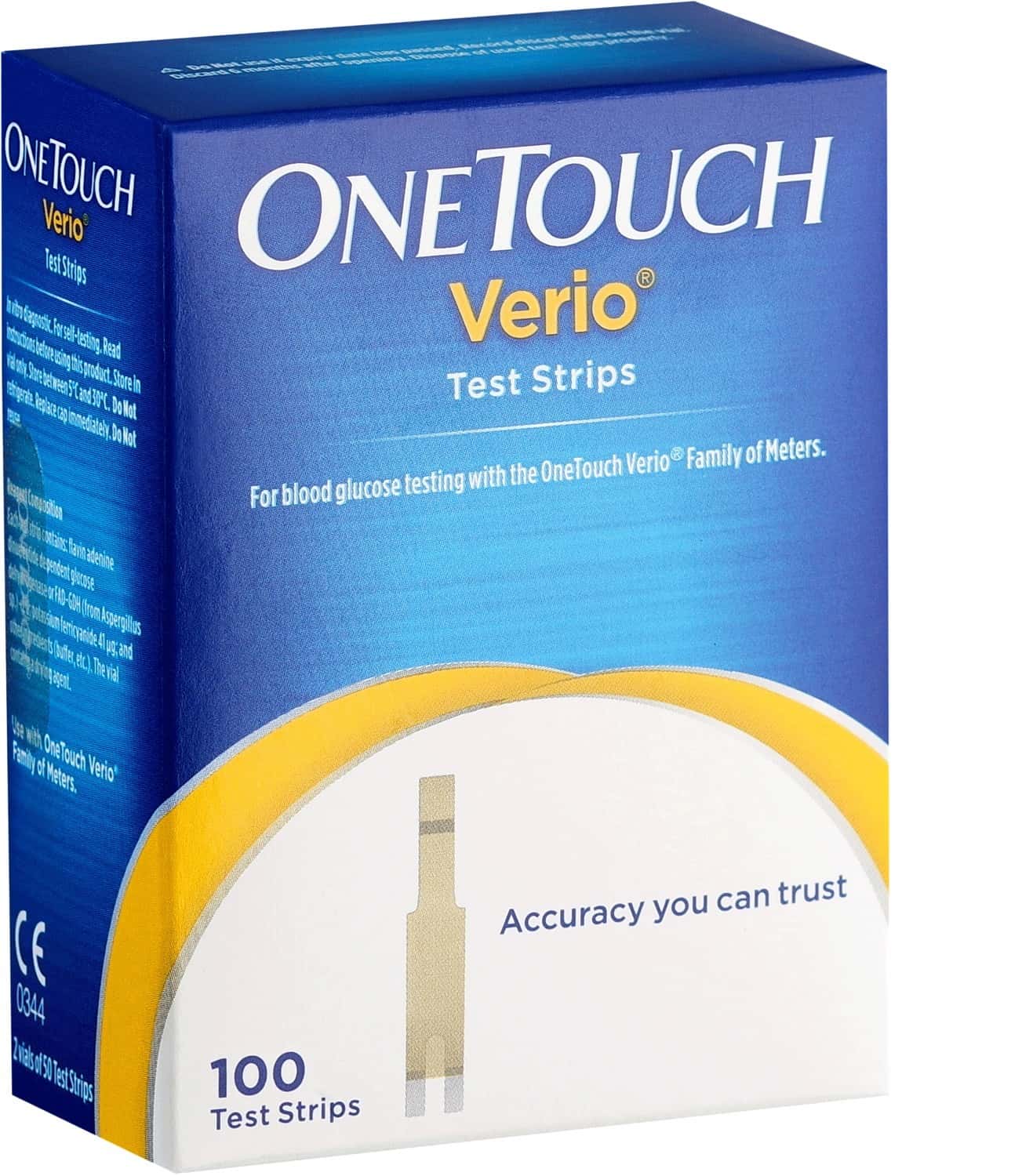Buy ONETOUCH VERIO GLUCOMETER TEST STRIP 100S PACK Online & Get Upto 60 ...