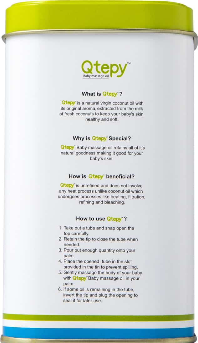 Buy QTEPY BABY MASSAGE OIL Online & Get Upto 60% OFF at PharmEasy