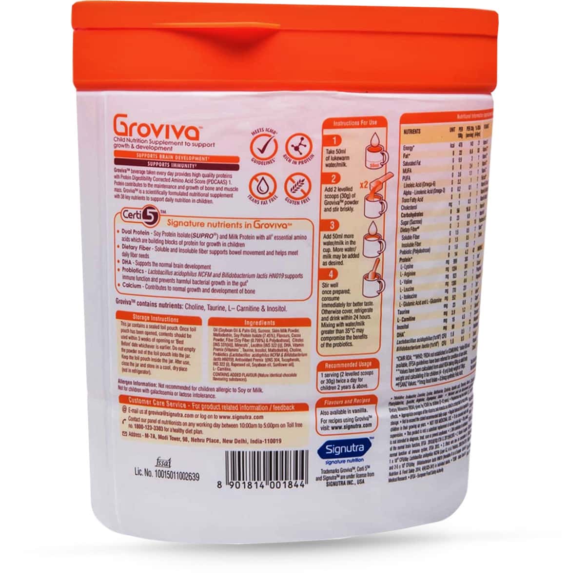Buy GROVIVA CHOCOLATE CHILD NUTRITION SUPPLEMENT JAR OF 200 G Online ...