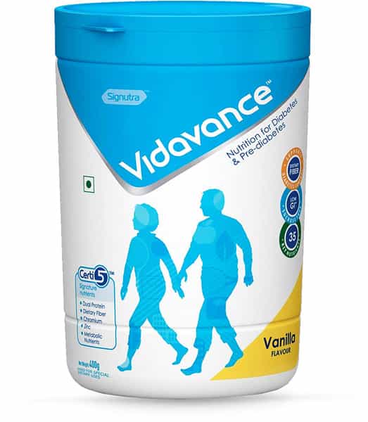 Buy VIDAVANCE ADVANCED NUTRITION VANILLA DIABETES CARE POWDER JAR OF ...