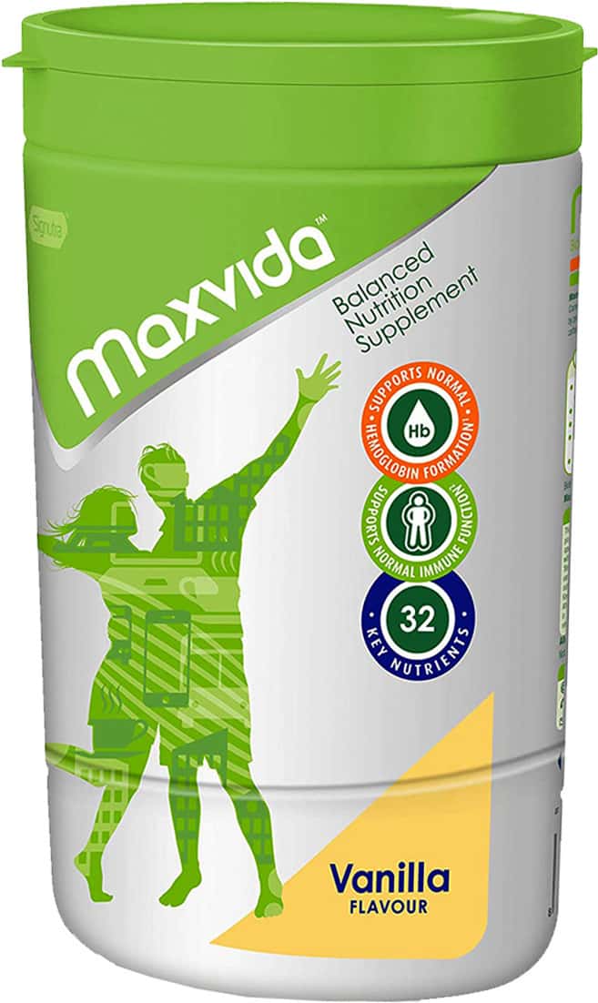Buy MAXVIDA BALANCED VANILLA NUTRITION SUPPLEMENT JAR OF 400 G Online ...