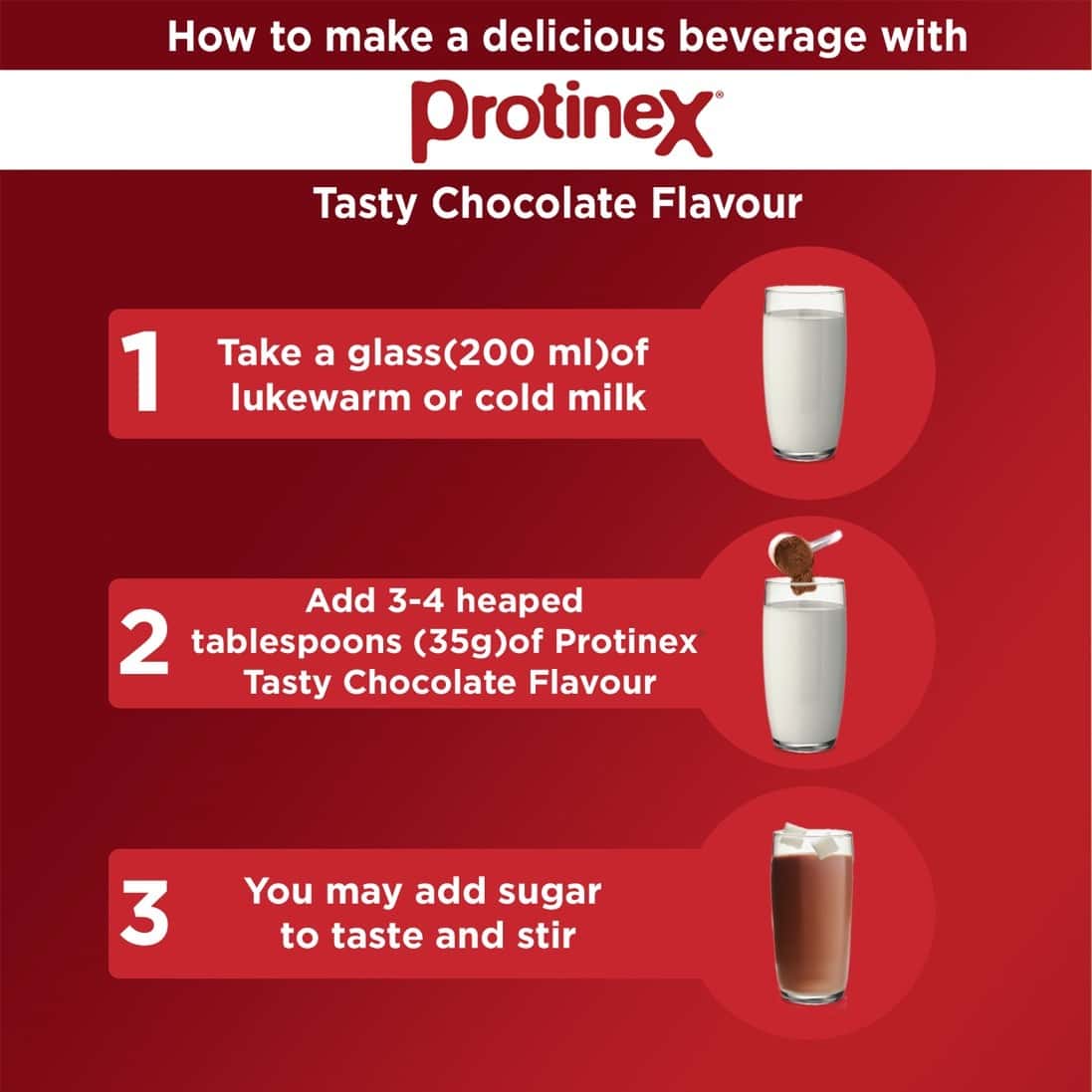 Buy PROTINEX TASTY CHOCOLATE NUTRITION DRINK TIN OF 400 G Online & Get ...