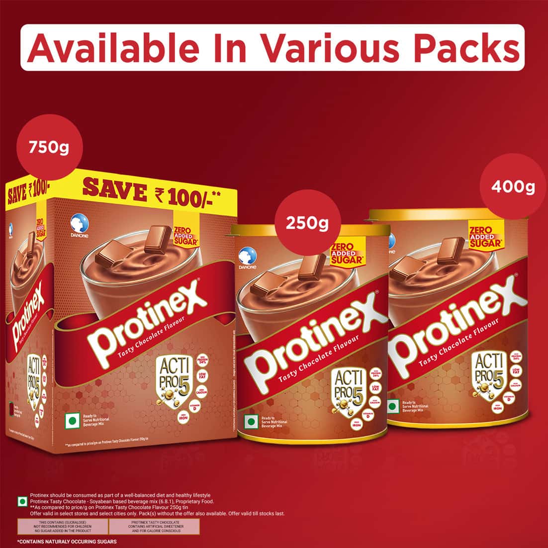 Buy PROTINEX TASTY CHOCOLATE NUTRITION DRINK TIN OF 400 G Online & Get ...