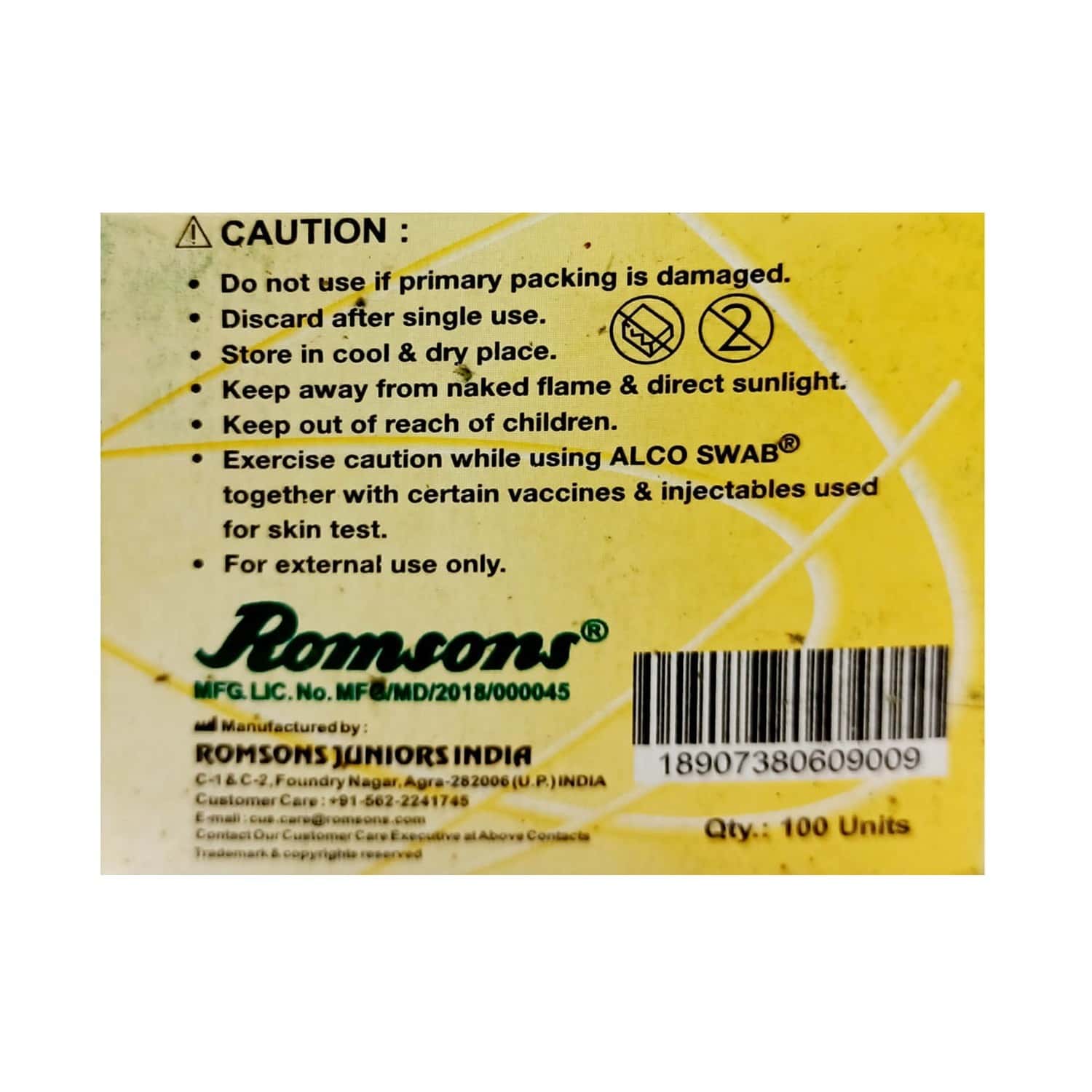 Buy ALCO SWAB 100'S Online & Get Upto 60% OFF at PharmEasy