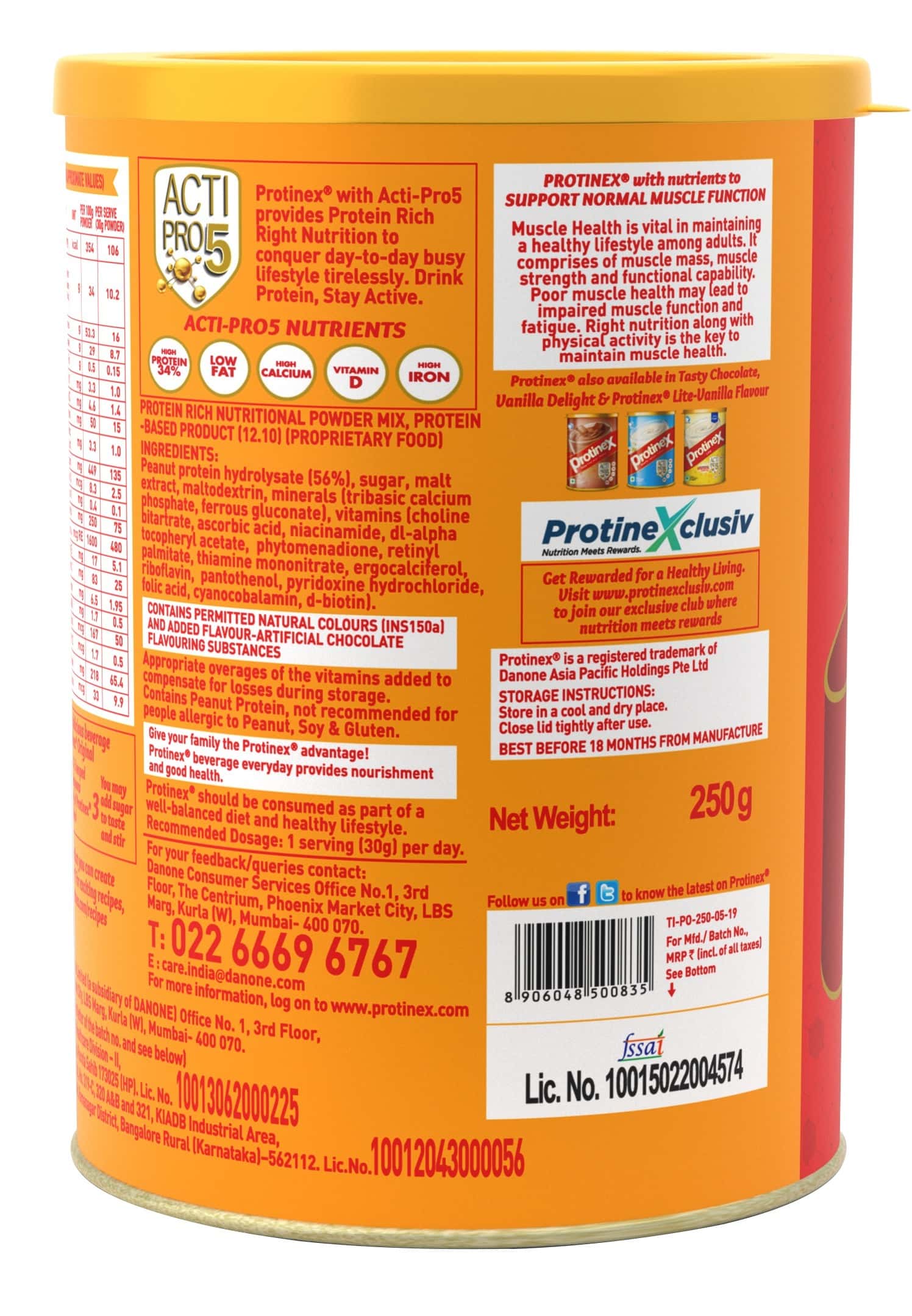 Buy Protinex Original Nutrition Drink Tin Of 250 G Online at Flat 18% ...
