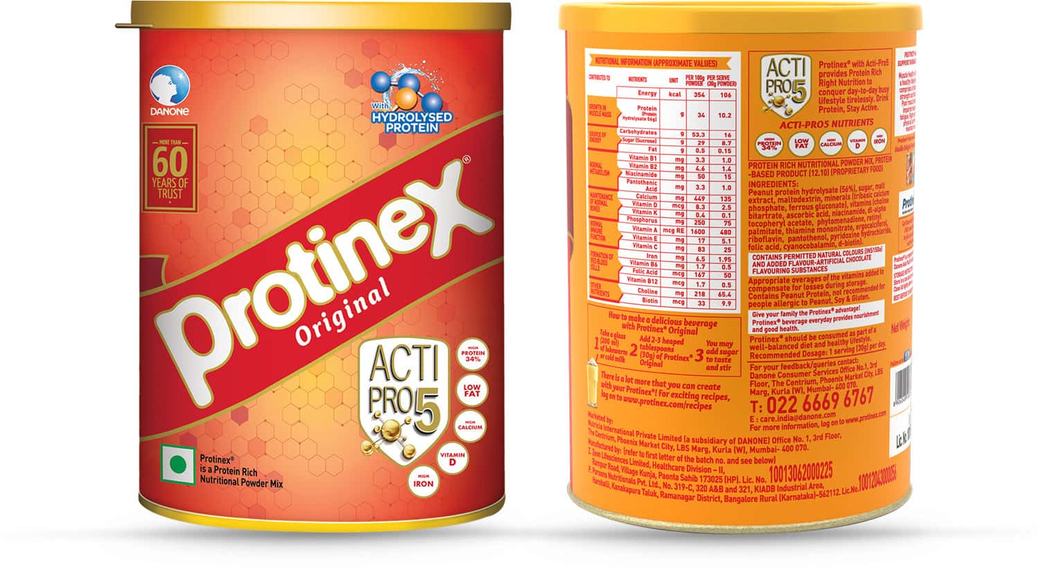 Buy PROTINEX ORIGINAL NUTRITION DRINK TIN OF 250 G Online & Get Upto 60 ...