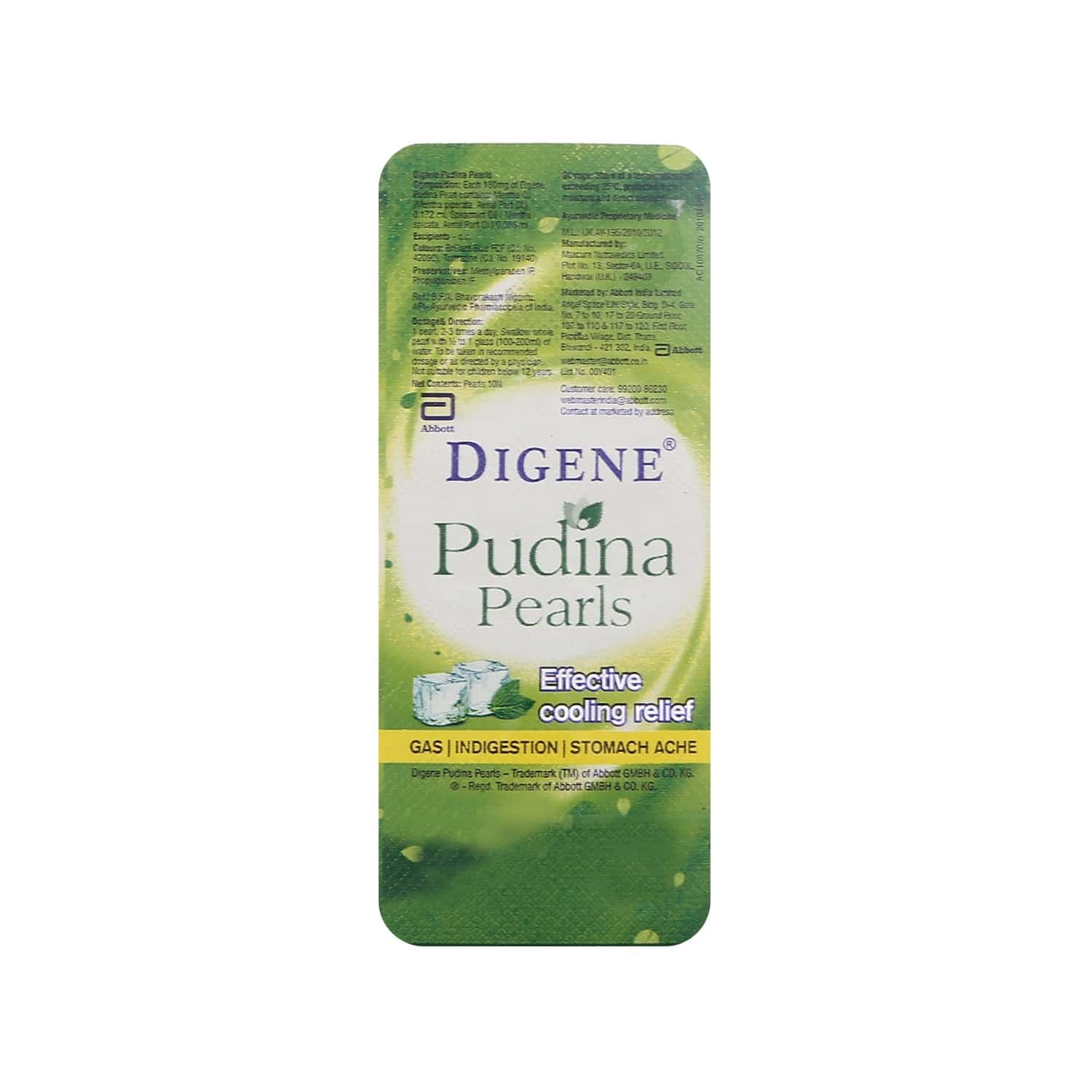 Buy Digene Pudina Pearls 10'S Online & Get Upto 60% OFF at PharmEasy
