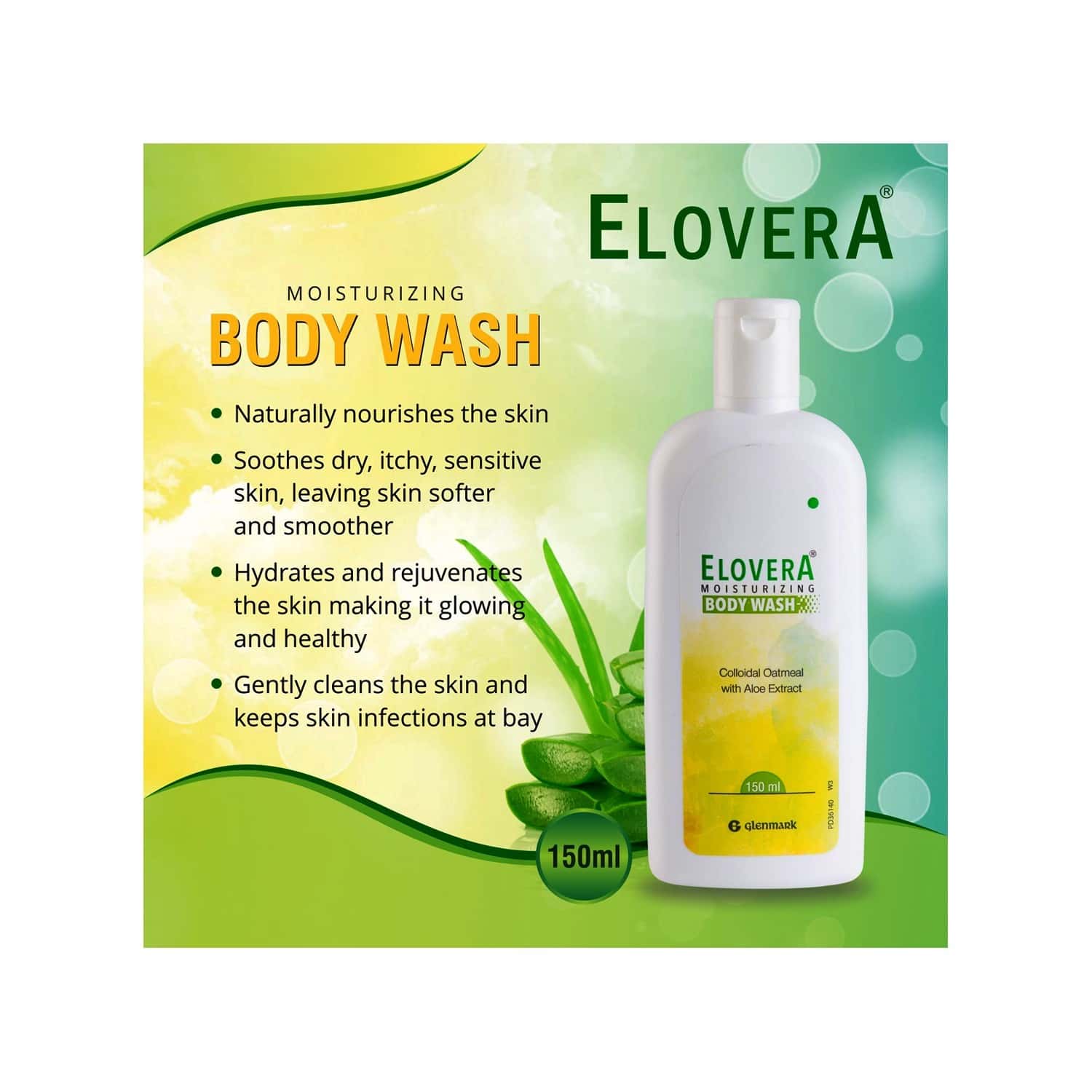 Buy ELOVERA MOISTURIZING BODY WASH BOTTLE OF 150 ML Online & Get Upto ...