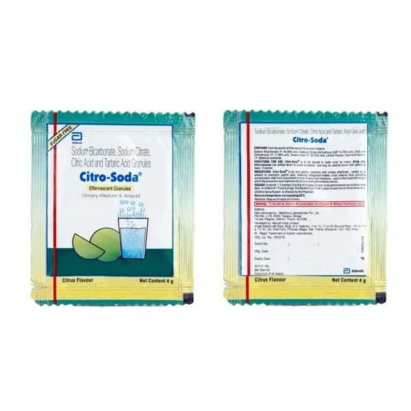 Buy Citro Soda Sachet Of 5gm Granules Online at Flat 18% OFF* | PharmEasy