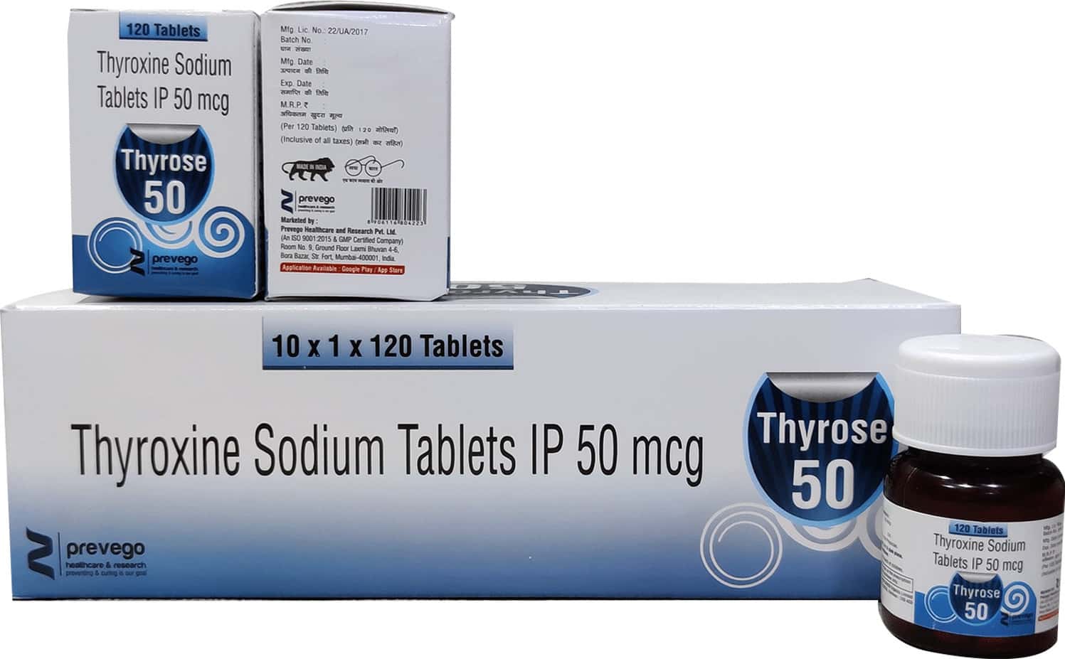Order Thyrose 50mcg Bottle Of 120 Tablets Online at discount rate