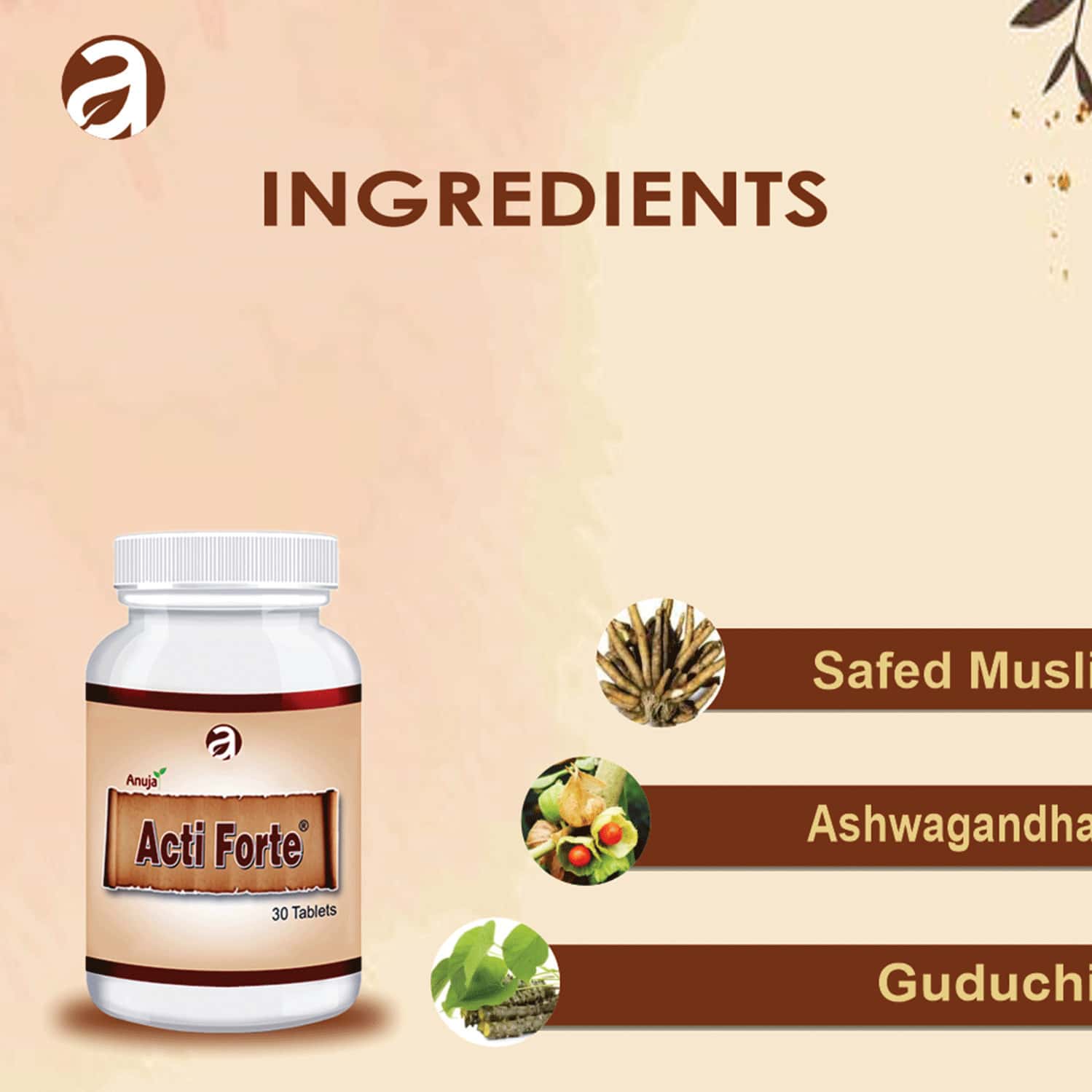 Buy ANUJA ACTI FORTE TABLET -60 TAB (PACK OF 2) Online & Get Upto 60% ...