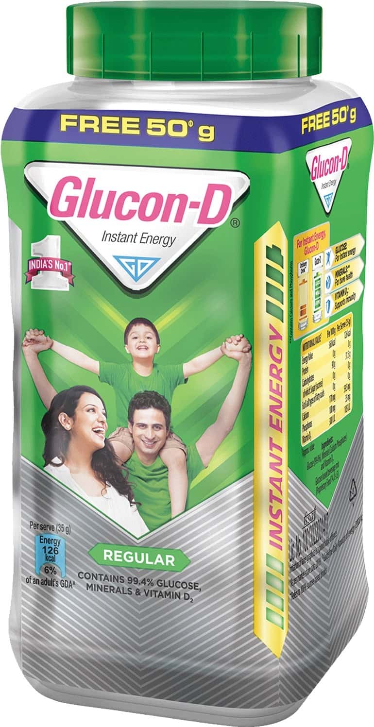 Buy GLUCON-D INSTANT ENERGY HEALTH DRINK TANGY ORANGE - 200GM REFILL ...