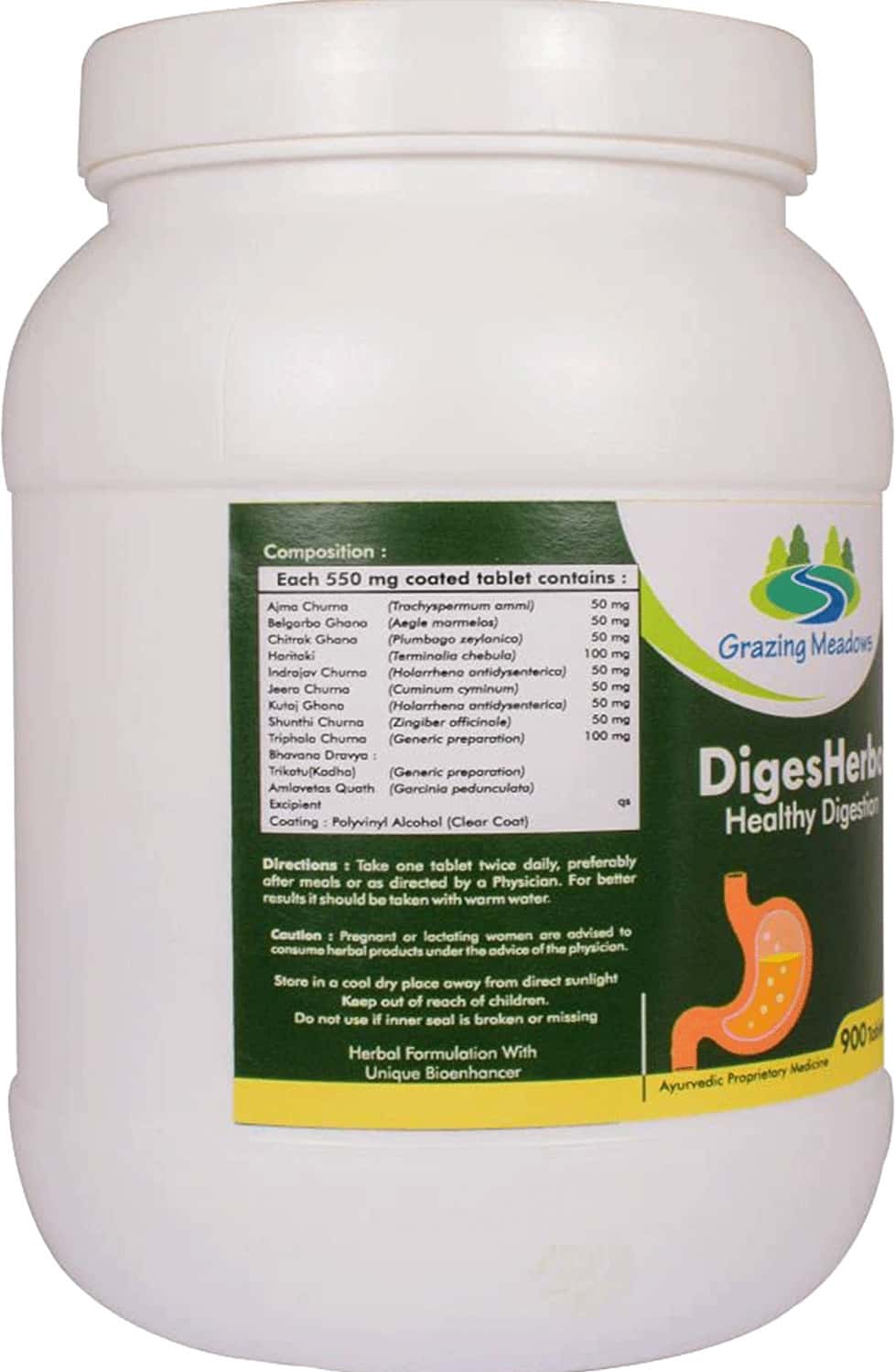 Buy GRAZING MEADOWS DIGES HERBO 900 TABLETS NATURAL SUPPLEMENT FOR ...