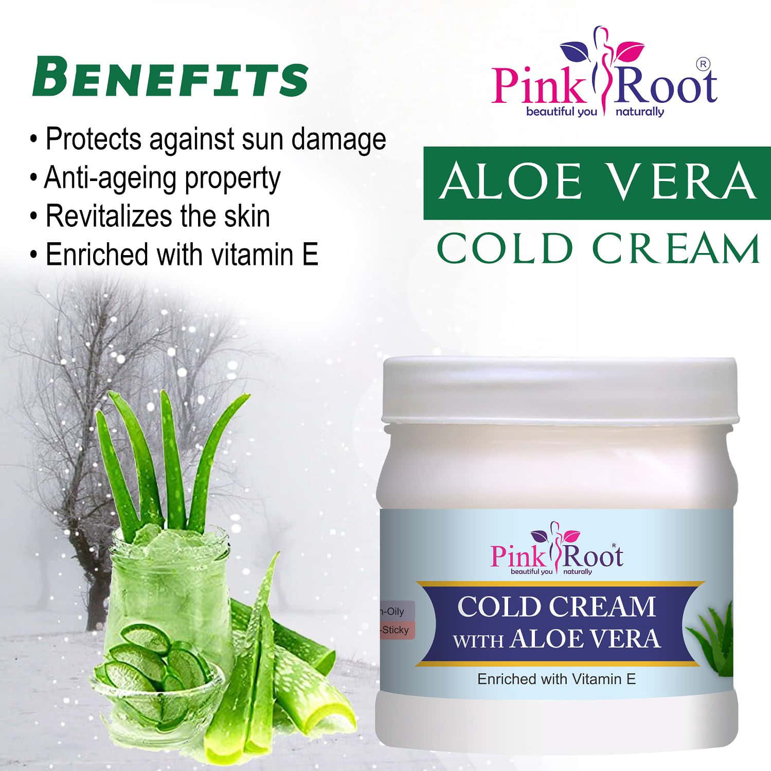 Buy PINK ROOT ALOE VERA COLD CREAM 500ML Online & Get Upto 60% OFF at ...