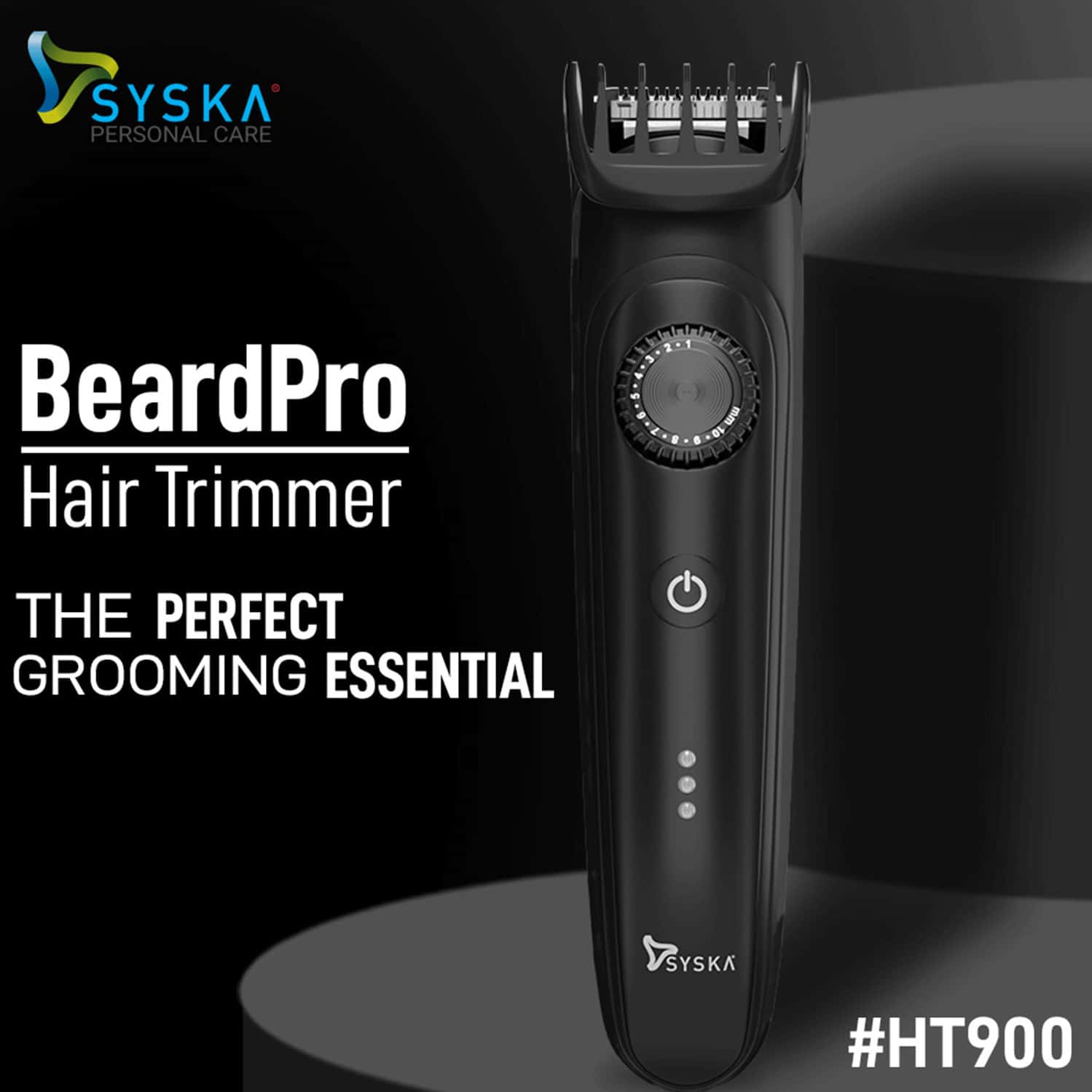 Buy SYSKA HT900 RUNTIME: 120 MIN TRIMMER FOR MEN (BLACK) Online & Get ...