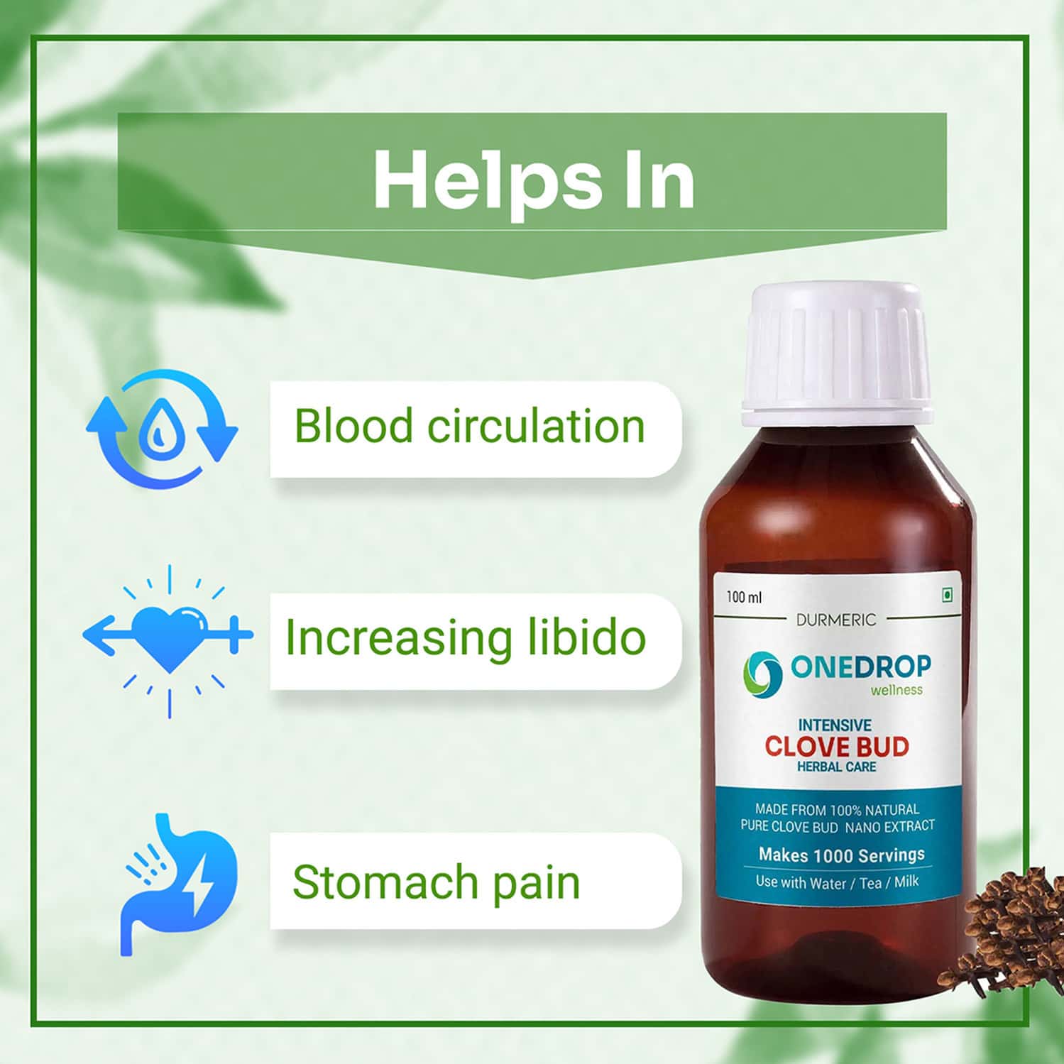 Buy DURMERIC ONEDROP INTENSIVE CLOVE BUD HERBAL DROPS- 100 ML Online ...