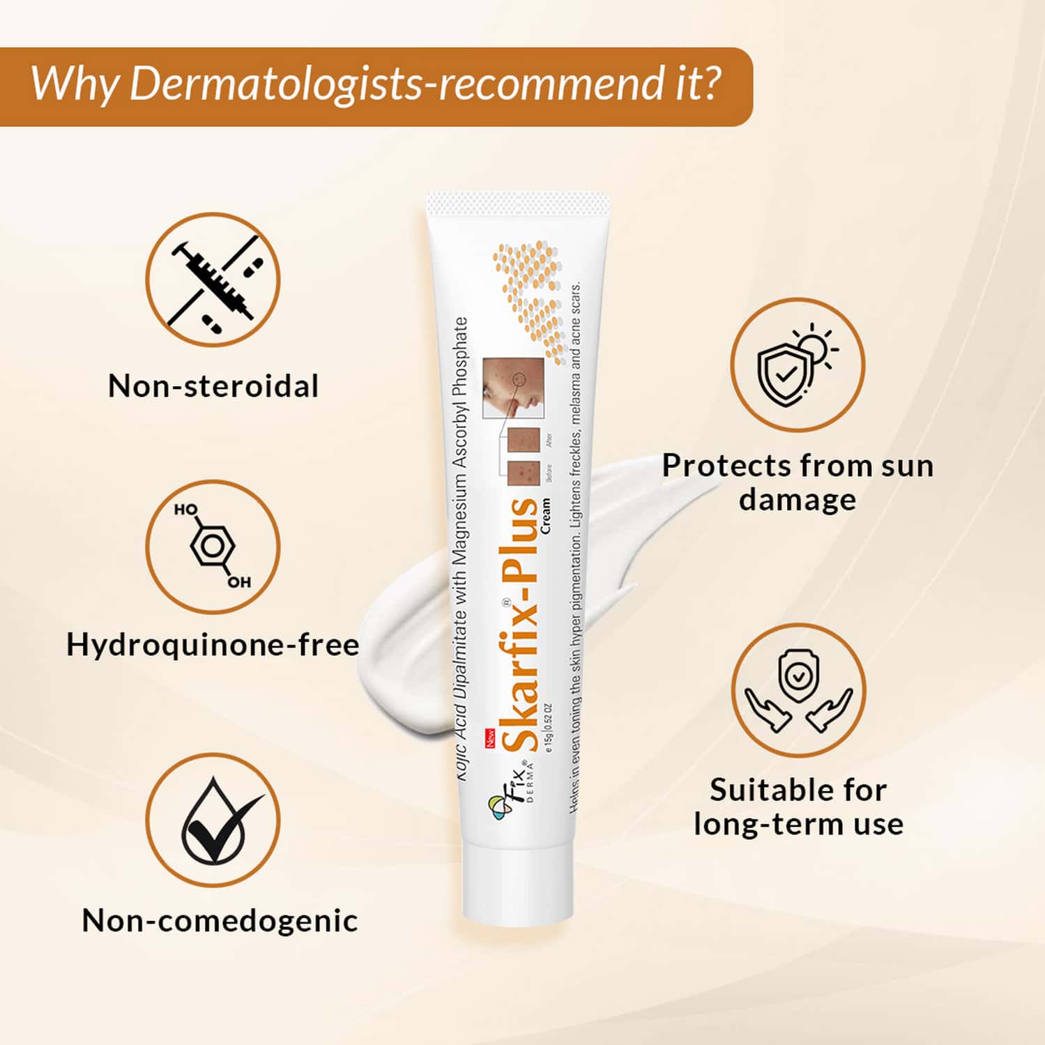 Buy FIXDERMA 2% KOJIC ACID + 1% ARBUTIN SKARFIX-PLUS SCAR REMOVAL CREAM ...