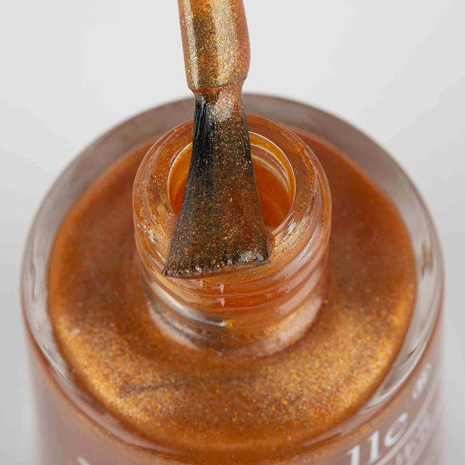 Buy DEBELLE GEL NAIL LACQUER AURORA AMBER WITH COPPER GLITTER NAIL ...