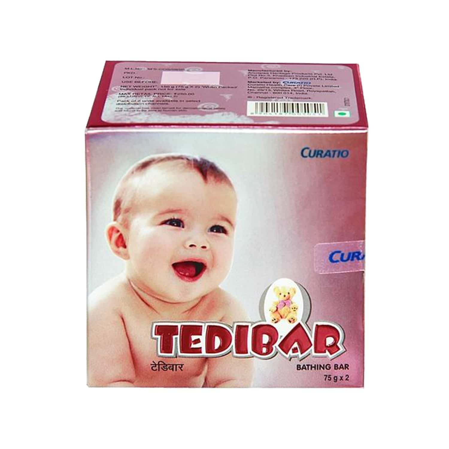 Buy TEDIBAR BABY SOAP BOX OF 75 G X 2 Online & Get Upto 60% OFF at ...
